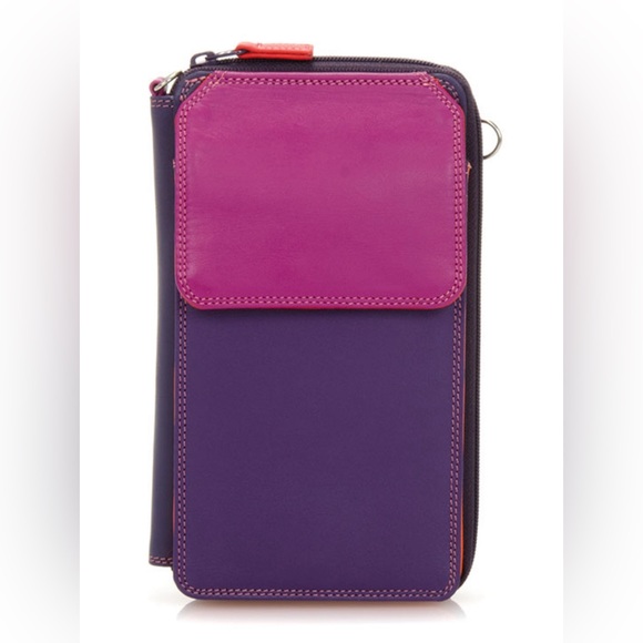 Mywalit | Bags | New Mywalit Zip Round Multi Purse With Shoulder Strap ...